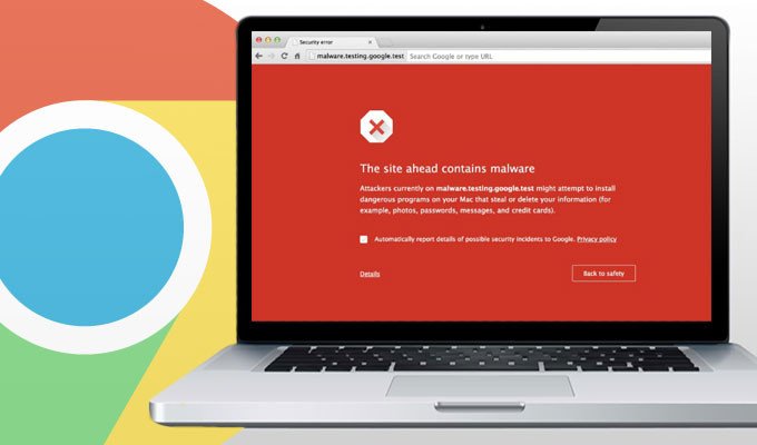 Google mostrará esta advertencia cuando detecte malware